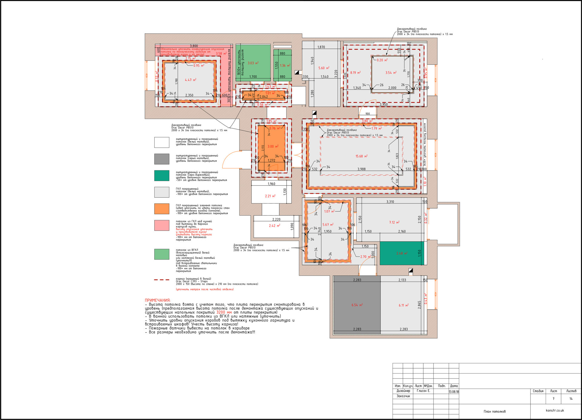 Construction drawings album example